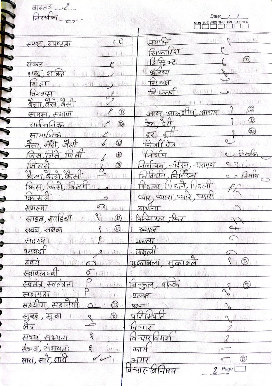 Hindi Shorthand Words Photos: हिंदी शॉर्टहैंड वर्ड्स फोटो - Shorthand Guru